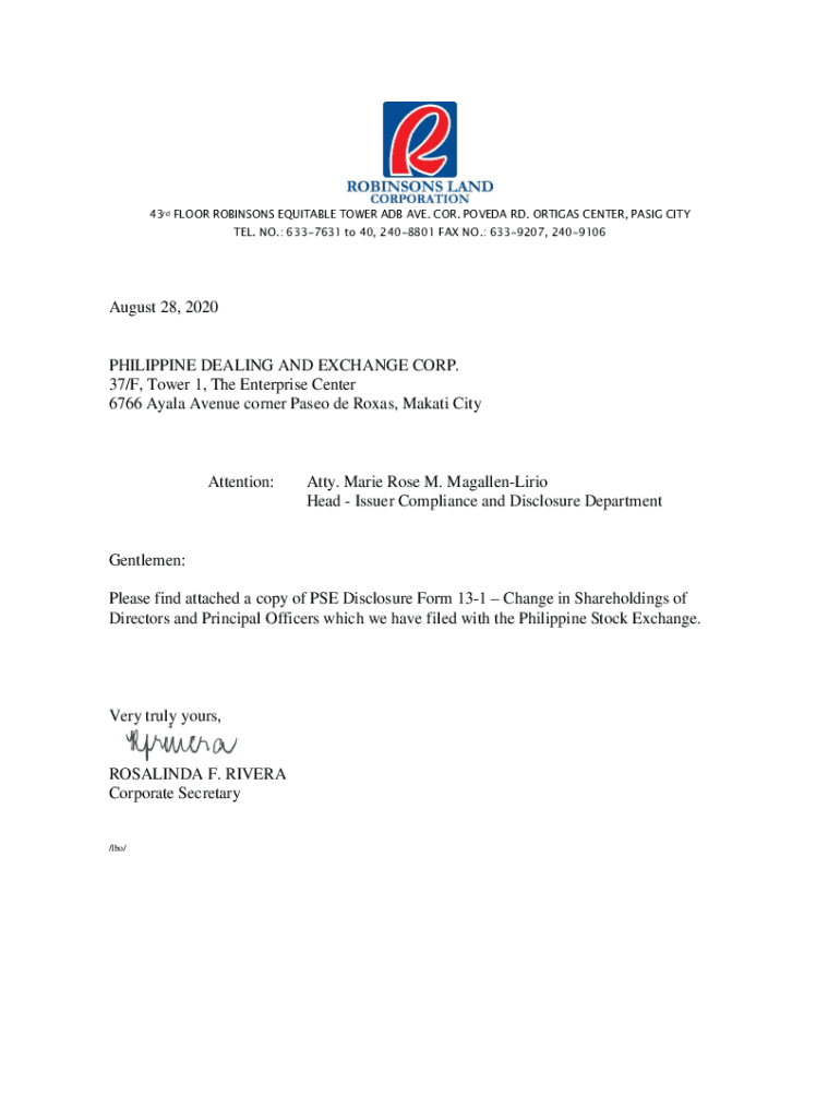 Fillable Online PSE Disclosure Form POR-1 - Public Ownership Report as ...