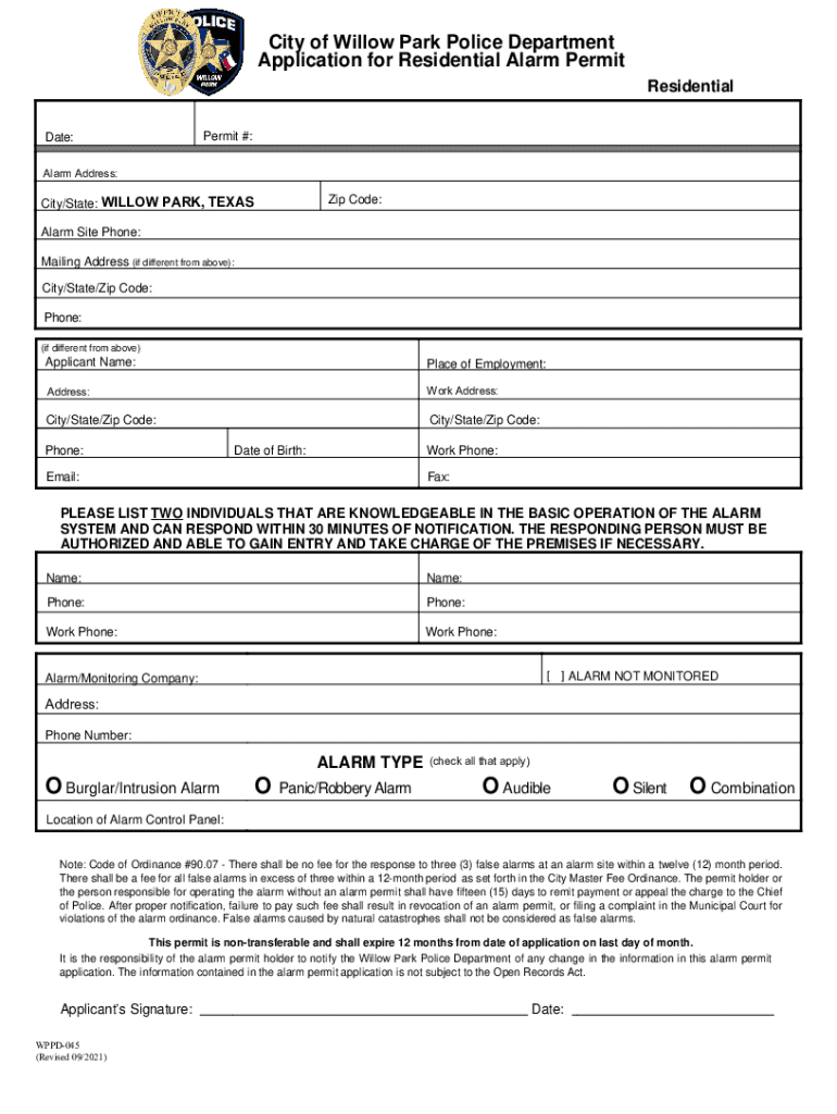 Fillable Online Permits and Inspection Information - Village of Justice Fax Email Print - pdfFiller