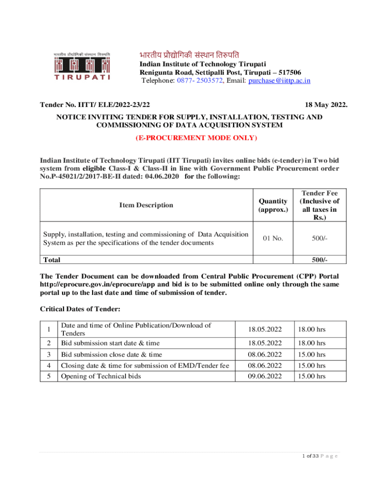 Fillable Online COMMISSIONING OF DATA ACQUISITION SYSTEM Fax Email ...