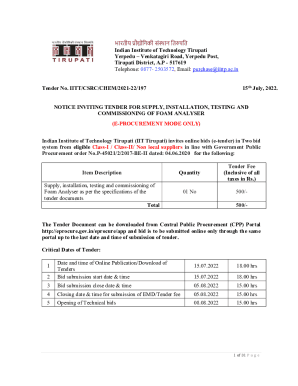 Fillable Online Final Tender Global (1) Fax Email Print - pdfFiller