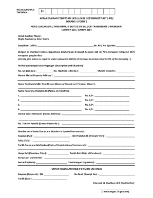 Fillable Online JABATAN PENILAIAN DAN PENGURUSAN HARTA Fax Email Print ...