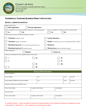 Fillable Online Commercial Cannabis Business Application ... Fax Email ...