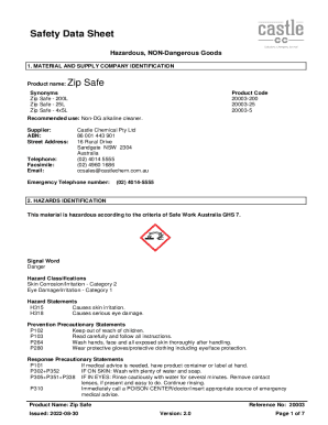 Fillable Online Hazardous, NON-Dangerous Goods Fax Email Print - pdfFiller