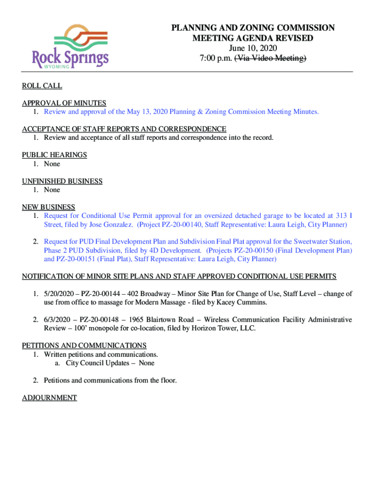 Fillable Online Request for Conditional Use Permit approval for an ...