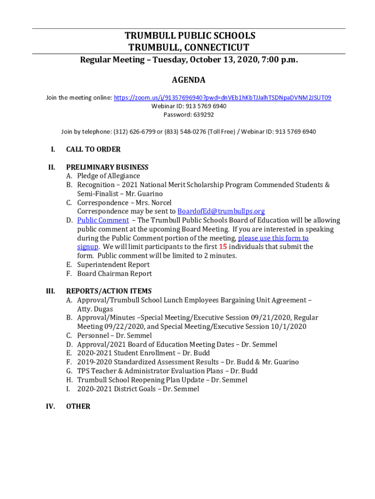 Fillable Online Welcome to Trumbull Early Childhood Education Center ...