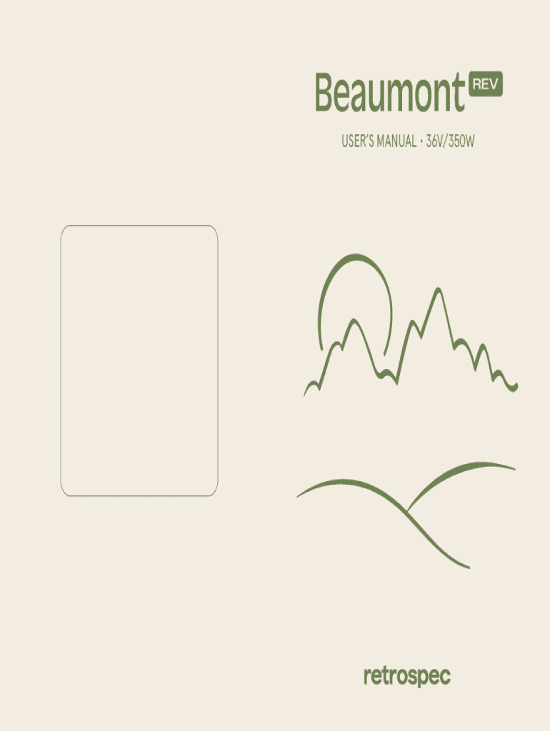 Fillable Online Beaumont Rev Electric City Bike - Step Through ...