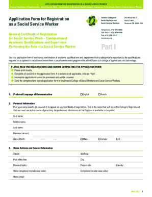 Fillable Online Application Form for Registration as a Social Service ...