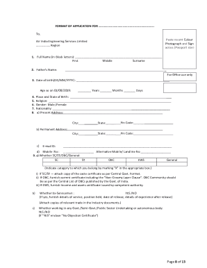 Fillable Online of 5 Affix recent Passport size Colored photograph ...