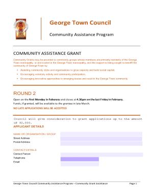 Fillable Online georgetown tas gov Community Assistance Program ...