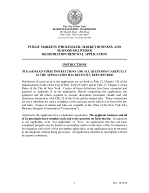 Fillable Online New York City Business Integrity Commission - Thee RANT ...