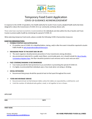 Fillable Online ACE Health and Safety Form - Checklist LOW - Formsite ...