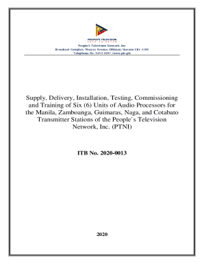 Fillable Online Supply, Delivery, Installation, Testing, Commissioning ...