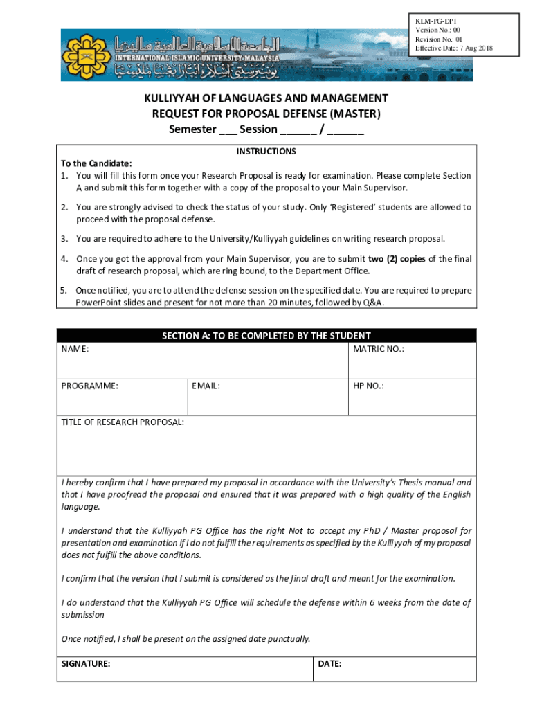 Fillable Online Request to Reserve Time for Proposals and Defenses Fax ...