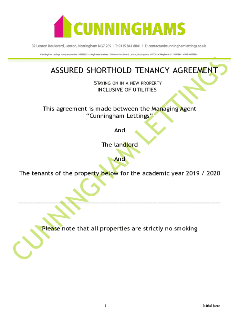 Fillable Online assured shorthold tenancy agreement - Amazon S3 Fax ...