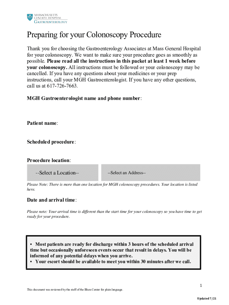 Fillable Online Ask About The Quality Of Your Colonoscopy: It Matters ...