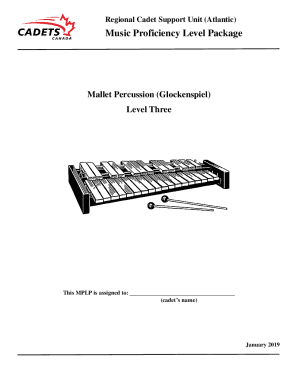Fillable Online Music Proficiency Level Package - Mallet Percussion Three Fax Email Print ...