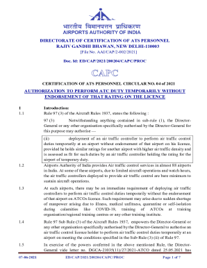Fillable Online Aeronautical Information Services Manual - AIM India ...