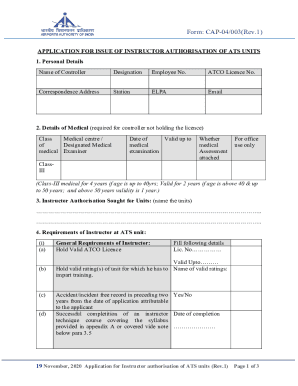 Fillable Online Form: CAP-04/003(Rev.1) - AIM India Fax Email Print ...