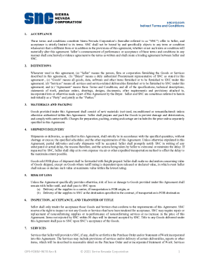 Fillable Online FORM-154 Terms and Conditions - Indirect Purchase Order ...