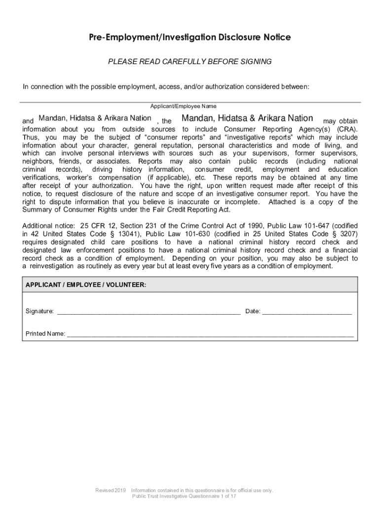 Fillable Online Questionnaire for Designated Basic Positions - MHA ...