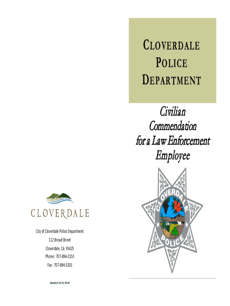 Fillable Online Cloverdale Police Dept - 707-894-2150 - Claims Pages ...