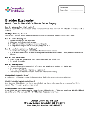 Fillable Online Bladder Exstrophy: What Is It, Causes, Symptoms ...