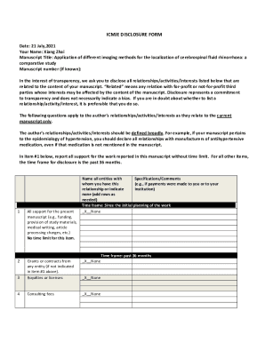 Fillable Online COI disclosure form- 2021 revised.docx Fax Email Print ...
