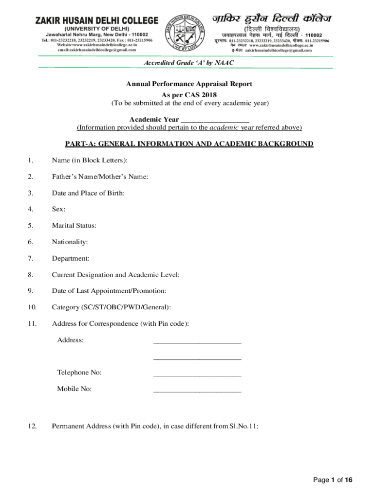 Fillable Online Guidelines for Performance Review, Continuance, Tenure ...