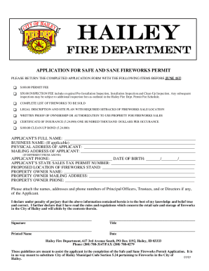 Fillable Online Safe and Sane Fireworks Permit Application 08-06 (002 ...