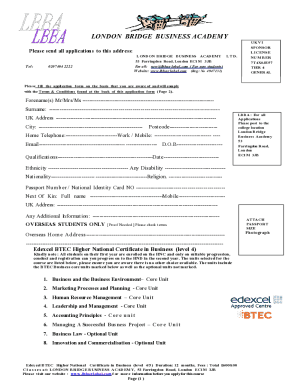 Fillable Online London Bridge Business Academy Limited - Company ...