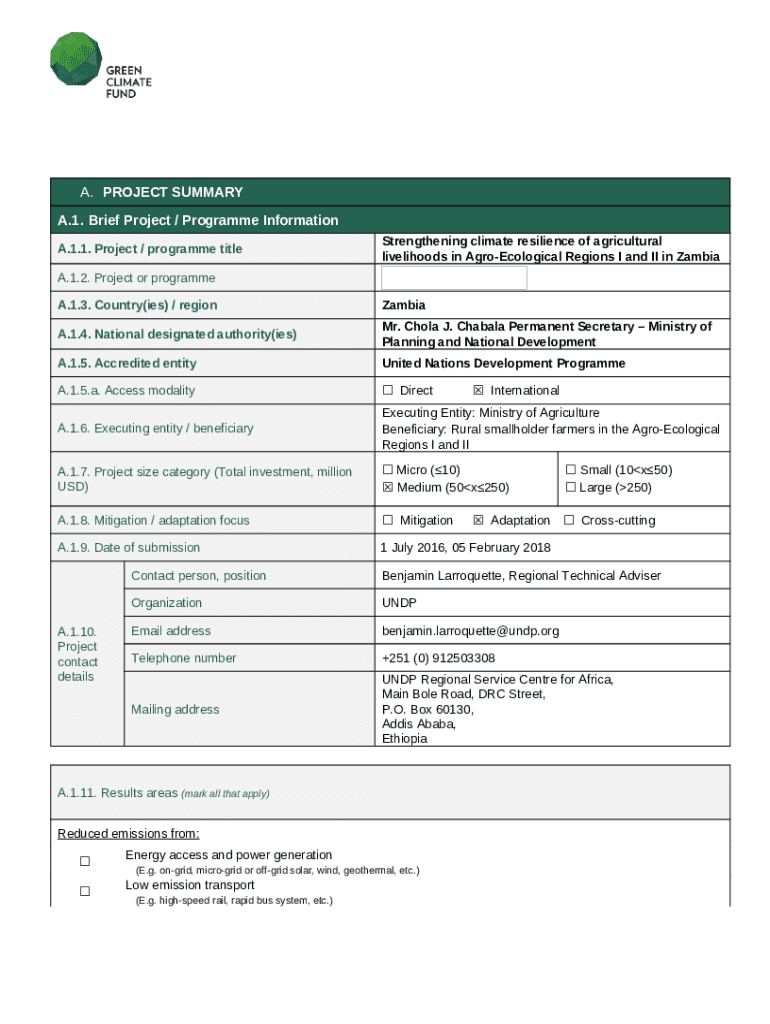 Compilation of adaptation project profiles from the LDCs ... Doc ...