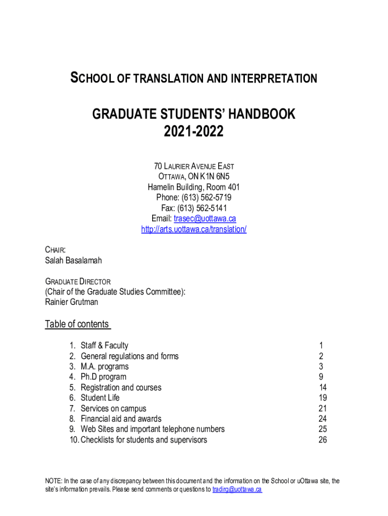 Fillable Online arts uottawa School of Translation and InterpretationFaculty of Arts Fax Email ...