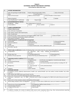 Fillable Online Clinical Spectrum of SARS-CoV-2 Infection Fax Email ...