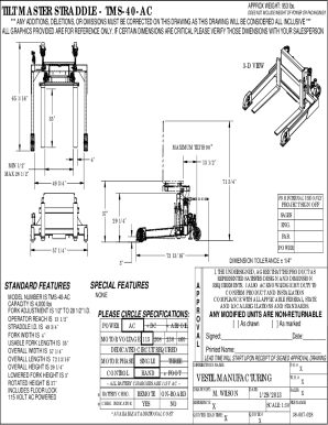 Fillable Online TILT MASTER STRADDLE - TMS-40-AC - DigitalBuyer.com Fax ...