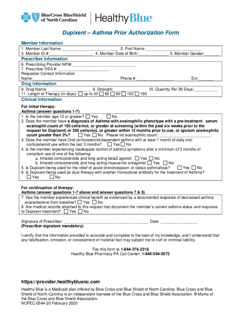 Fillable Online Dupixent (Texas) Prior Authorization Form - UHCprovider ...