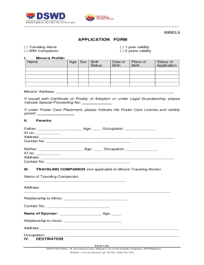 Fillable Online Minors-Travelling-Abroad-Application-Form.pdf Fax Email ...