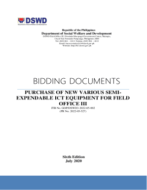 Fillable Online PURCHASE OF NEW VARIOUS SEMIEXPENDABLE ICT EQUIPMENT ...