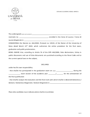 Fillable Online en unisi The undersigned (name and surname) Fax Email ...