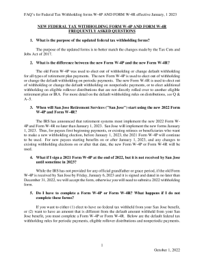 Fillable Online New Federal Tax Withholding Form W-4P Form Starting ...