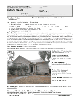 Fillable Online 5. Historic Context and Archaeology - City of San Diego ...