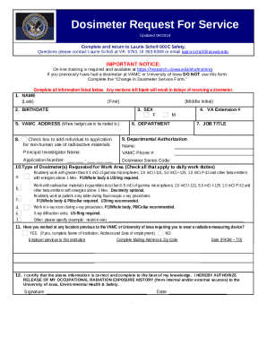 HPO DOSIMETER CHANGE IN SERVICE - ehs research uiowa Doc Template ...
