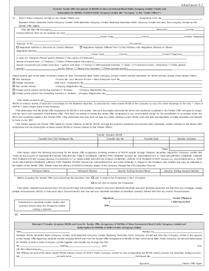 Fillable Online Tender Offer (Form 247-4) - SET Fax Email Print - pdfFiller
