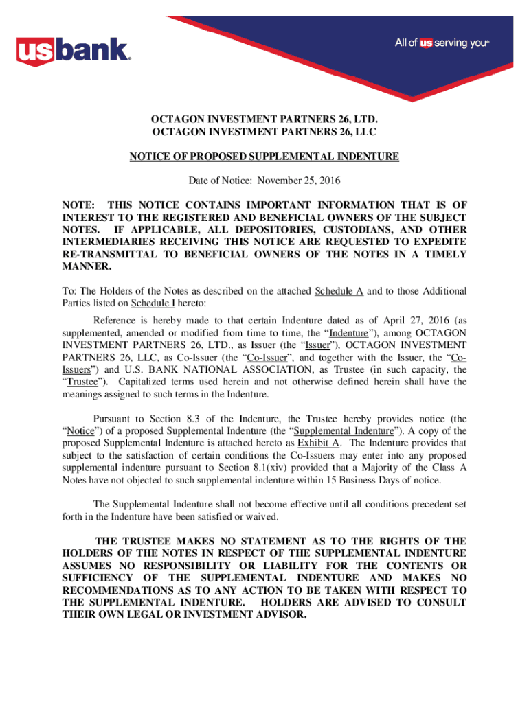 Fillable Online Octagon Investment Partners 31, Ltd.Reports - Moody's ...