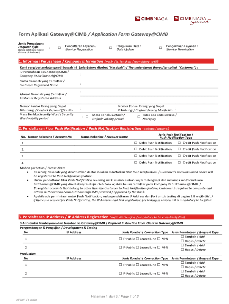 Fillable Online BizChannel Application Form Indonesia V4 Fax Email ...
