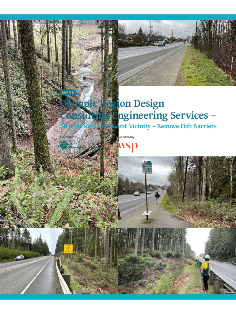 Fillable Online wsdot wa Removal of 3 Fish Passage Barriers on the ...