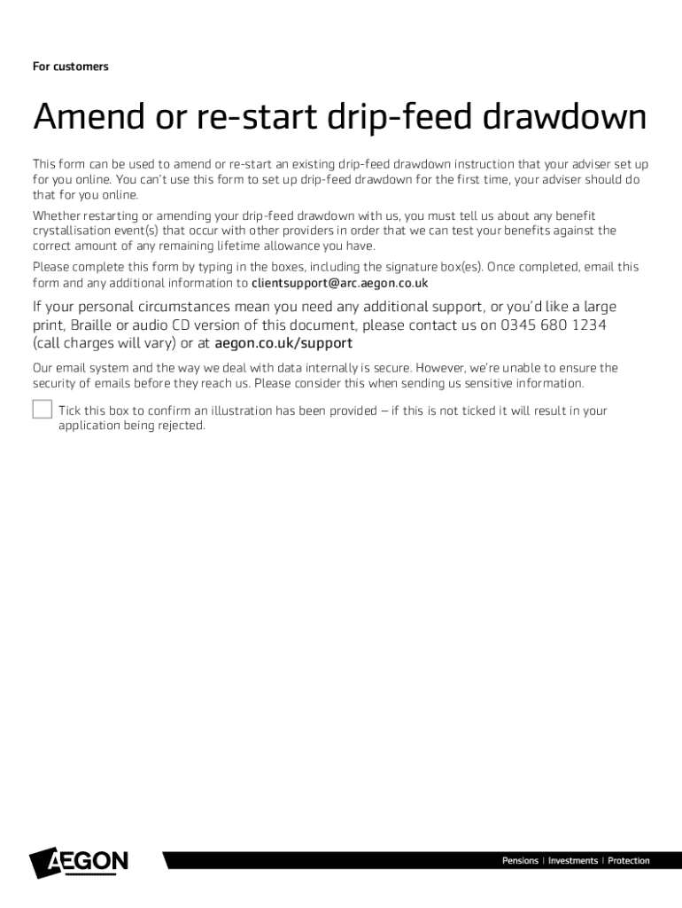 Fillable Online Drip feed drawdown application form - Phoenix Wealth ...