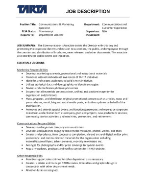 Fillable Online 108 Communications Job Titles You Should Consider ...