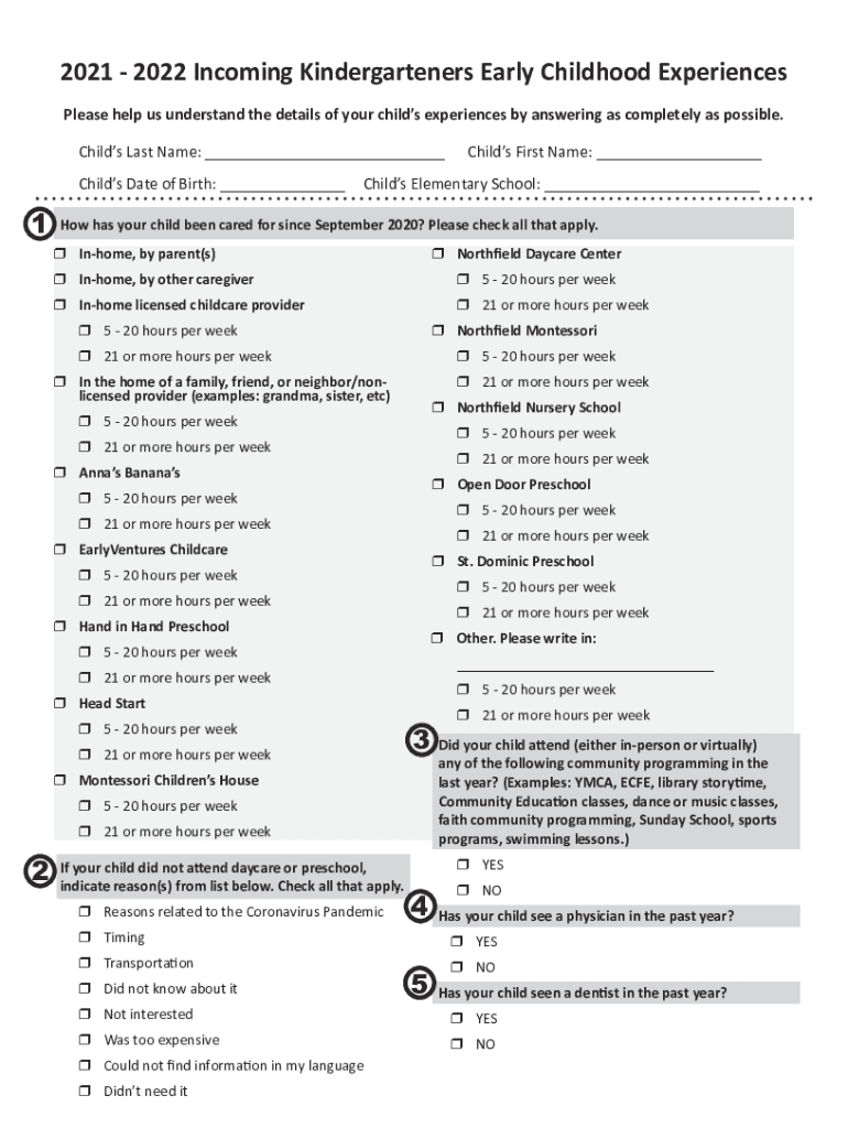 Fillable Online Full-day kindergarten: a question and answer guide for ...