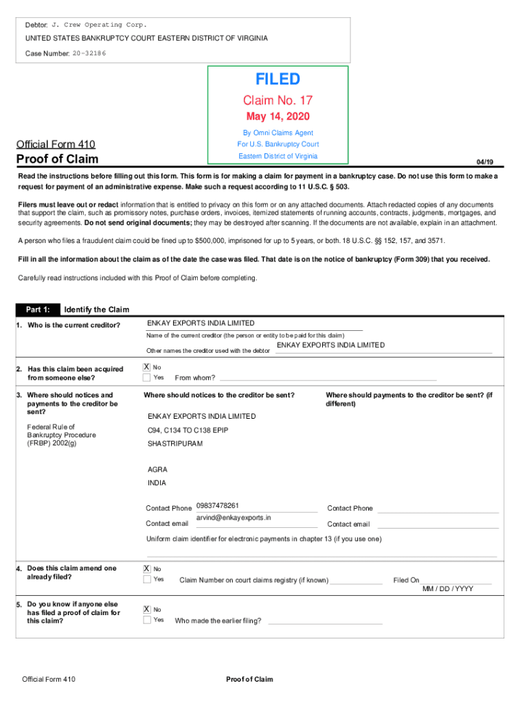 Fillable Online Our Cases - Omni Agent Solutions Fax Email Print - pdfFiller