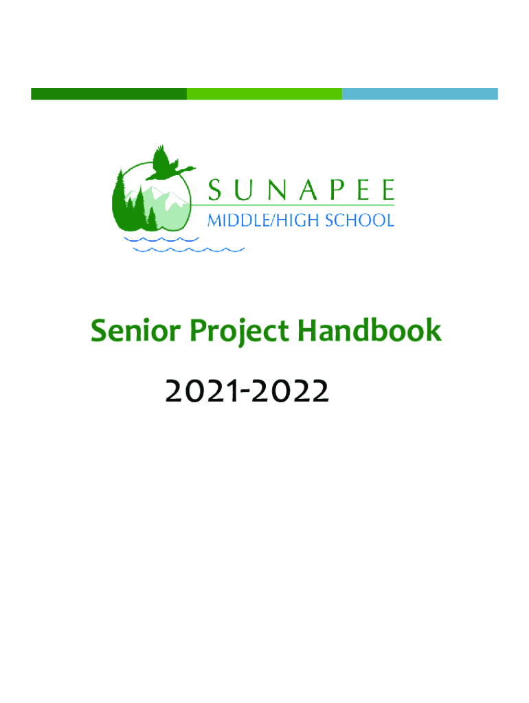 Fillable Online Senior Project Handbook - SharpSchool Fax Email Print ...